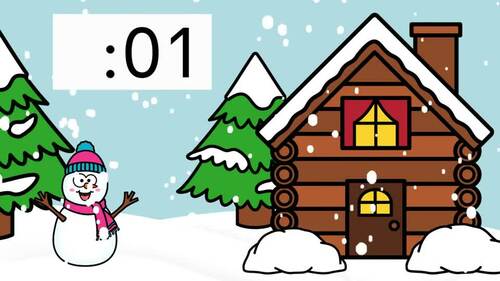 Winter Center Countdown Timers with Clean Up Digital Video Files
