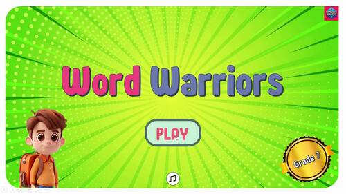 Grade 7: Word Warriors – Master Prepositions & Grammar! PowerPoint Game