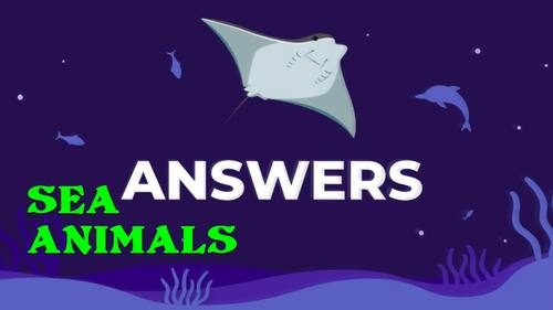 Sea Animals Nonfiction Reading Passages and Comprehension Questions ...