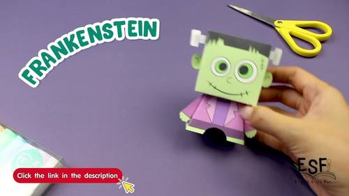 3D Halloween Characters Foldable by Mr Es Specialties | TPT