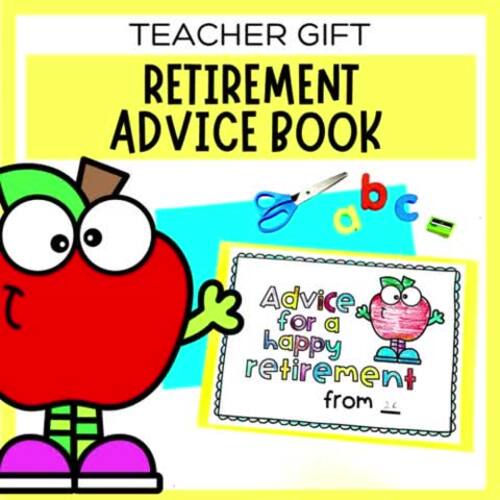 Teacher Retirement Advice Book | Class Goodbye & Farewell Gift | TPT