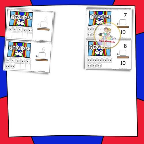 Marshmallow Ten Frame Mats - Marshmallows Ten Frame Counting Activity