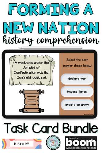 Forming a New Nation: History Comprehension Boom Card Bundle by Primary ...