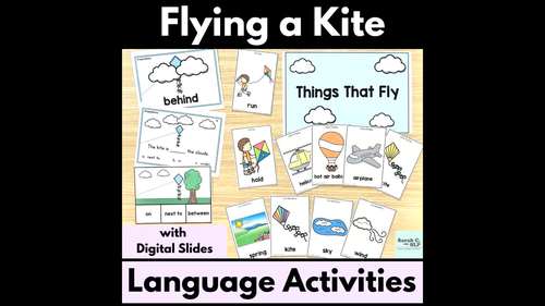 Flying a Kite Language Activities & Book Companion with Vocabulary ...