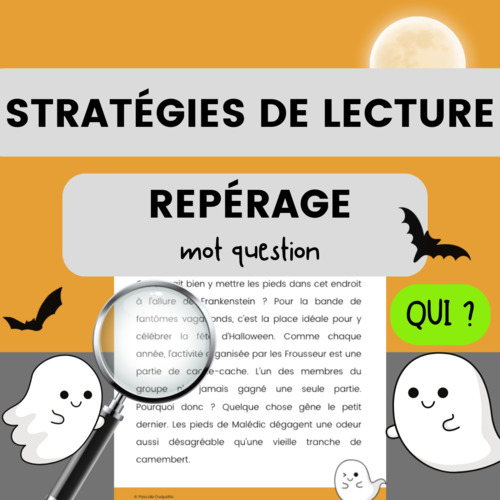 Stratégie de Lecture Repérage Mots Questions – Texte Halloween Gratuit
