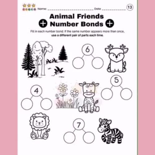 Math Worksheets for Hands-on Activities: Addition and Subtraction to 10