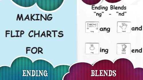 "Ending Blend" Flip Chart Bundle by Word Family Readers | TPT