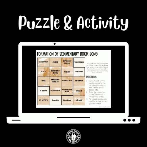 Sedimentary Rock Formation Song and Puzzle Activity with Video and Lyrics