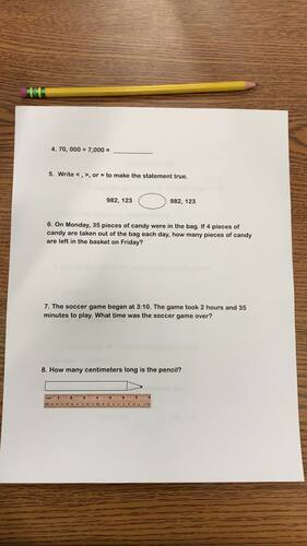 Math 4 Today Grade 4: Review Before the Quiz! Weeks 1-10 by Teacher Mom ...