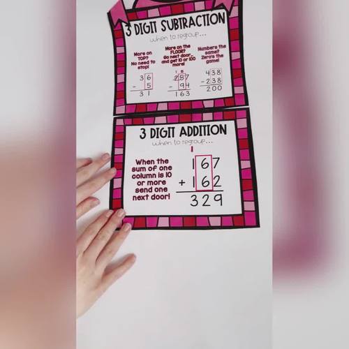 Valentines Day Math Craft for 3rd Grade by Kate's Place | TPT