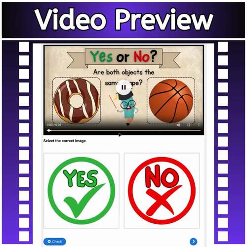 Yes or No: Same Shape or Not Digital Resources by Schooler's Mate