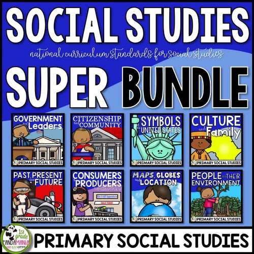 Social Studies Curriculum & Units Bundle for 1st and 2nd Grades | TPT