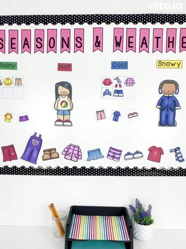 Interactive Bulletin Board for Weather and Seasons | TPT