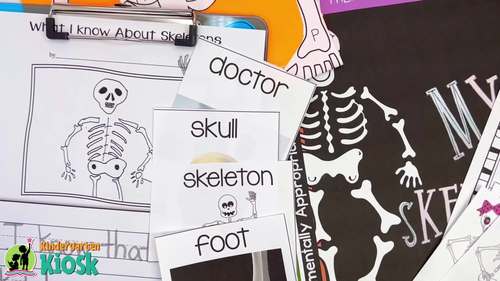 Skeleton Theme Unit Activities by Kindergarten Kiosk | TPT
