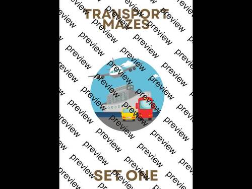 Transport Mazes Land Air Water Public 2nd 3rd 4th 5th Grade ESL | TPT