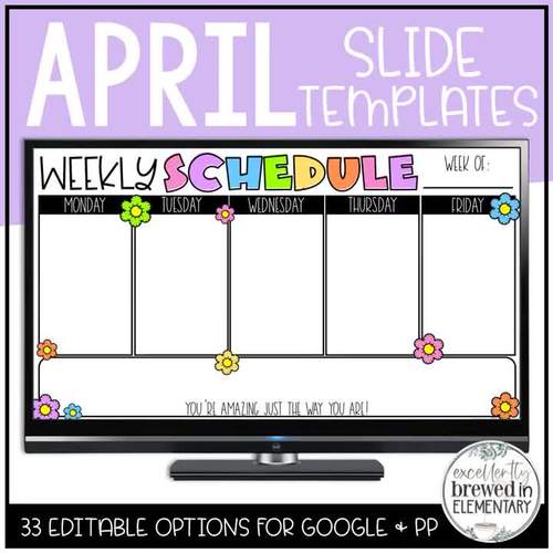 April Slide Templates - Google Slides and PowerPoint | TpT