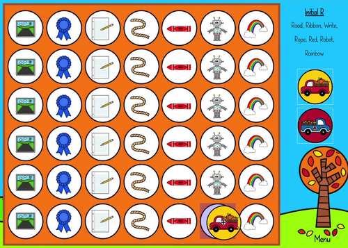 Digital Fall Articulation Four In A Row Game by Jennie's Speech Room