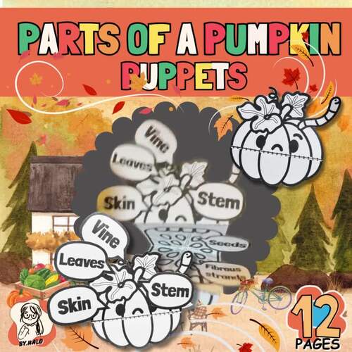 Parts of a Pumpkin Puppets Craft | Fall Season Activity | Autumn