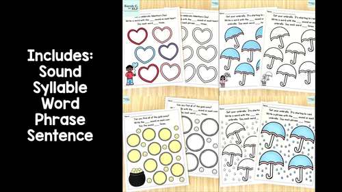 Spring Articulation Open Ended Print & Digital Worksheets for Speech ...