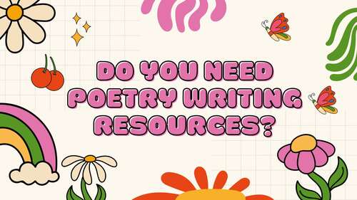 Poetry Writing Unit Bundle | Poetic Graphic Organizers, Prompts & Templates