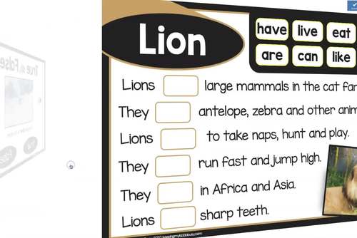 Animal Reports Boom Cards™ Nonfiction Reading and Writing Zoo Animals ...