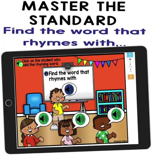 Rhyming Words Short A using Boom Cards RF.K.2.A | TPT