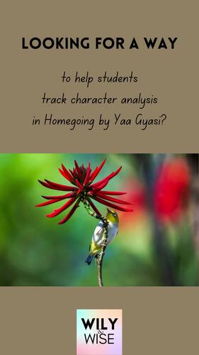 Homegoing Character Analysis Bundle - Narrative Writing Novel Study