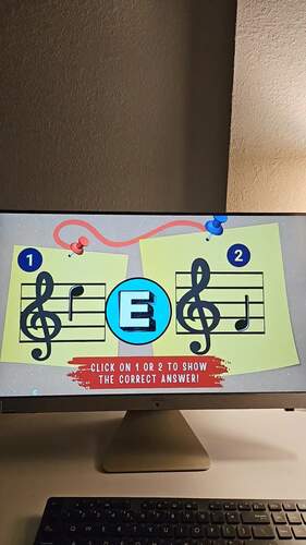 Treble Clef SPACE Note Detectives Interactive Game Elementary Music ...