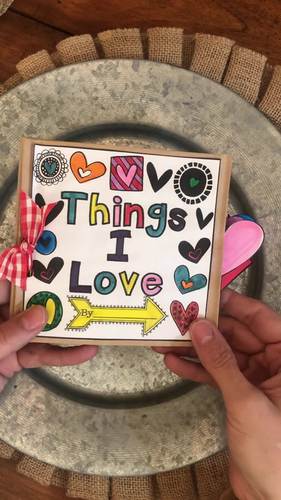 Valentine Book - Things I Love! by Wren's Nest Resources | TpT