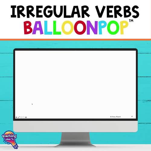 Irregular Verbs Digital Grammar Review Games BalloonPop™ 2nd Grade