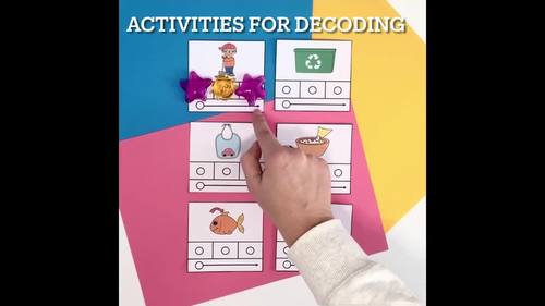 Phoneme segmentation activities cvc words Short Vowel i Segmenting and ...