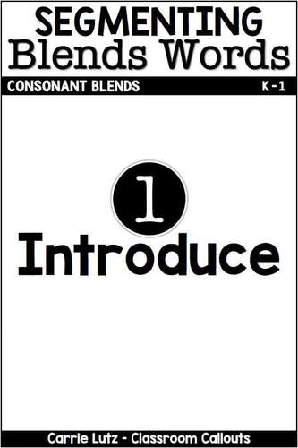 Phoneme Segmentation Beginning Blends Words | Sound Boxes Consonant Blends