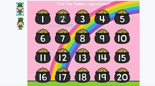 Digital Number Sense Game- St. Patrick's Edition Distance Learning