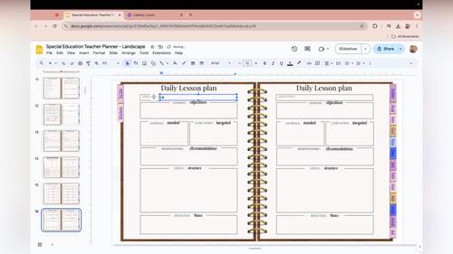2025-2026 SPECIAL EDUCATION IEP Teacher Planner EDITABLE GOOGLE SLIDES ...