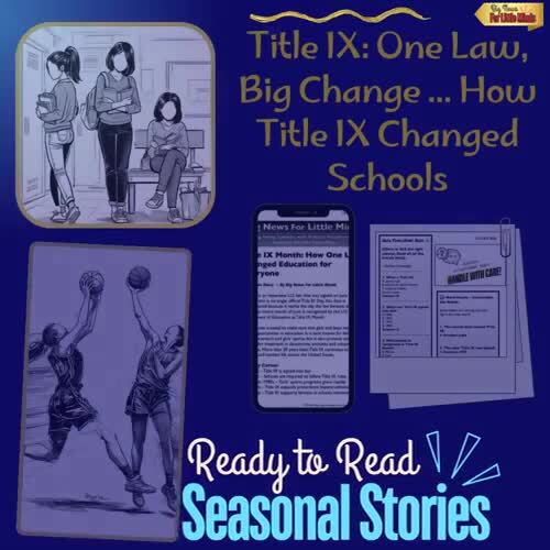 Title IX: One Law, Big Change: Kids Article Pack with Freebie ...