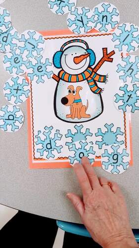 Segmenting cvc Words Snowman Activities Short o Phoneme Segmentation ...