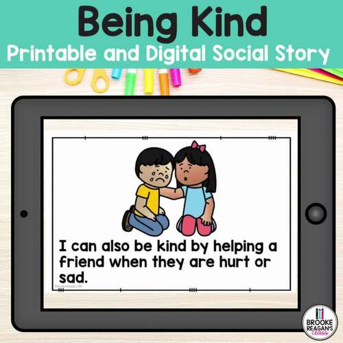 Social Story: Being Kind (Activities and Visuals} by Brooke Reagan