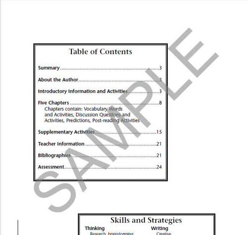 Freckle Juice Novel Units® Teacher Guide Novel Study | TPT