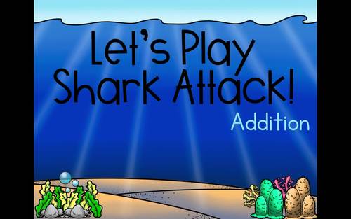 Shark Attack: Addition by Lucky to Be in First by Molly Lynch | TpT