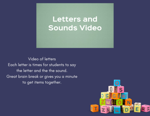 Letters and Sounds by Ashley's Toolbox | TPT