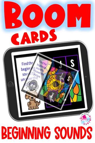 BEGINNING SOUNDS BOOM CARDS by Primary Piglets | TPT