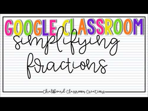 Simplifying Fractions using Visuals 4th Grade Math Digital Resource 4 ...
