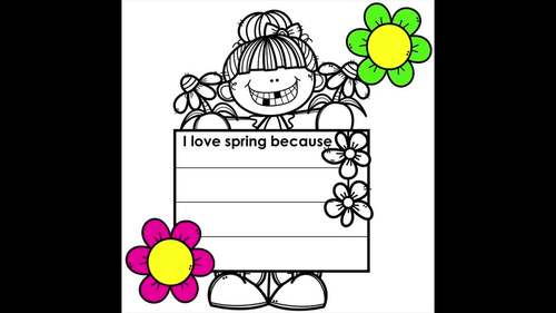 Spring Writing Craft - flowers - Spring Bulletin Board by Teacherinspo123