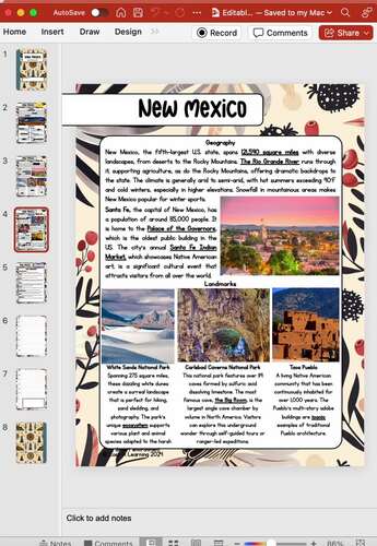 New Mexico || US States || Information Text Close Reading Comprehension