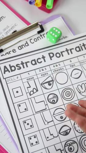 Paul Klee Abstract Art Lesson: Portrait Dice Games Art Project - Nsw ...