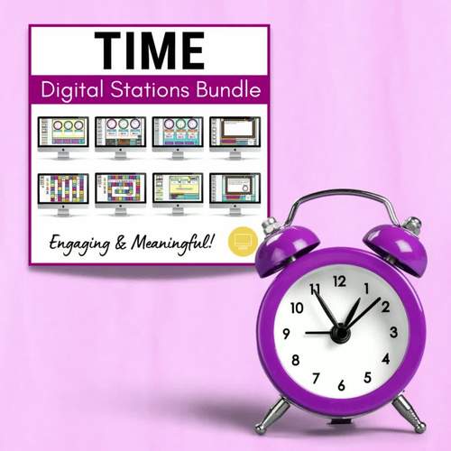 Telling Time Math Lessons Activities Games Assessment Bundle | Digital ...