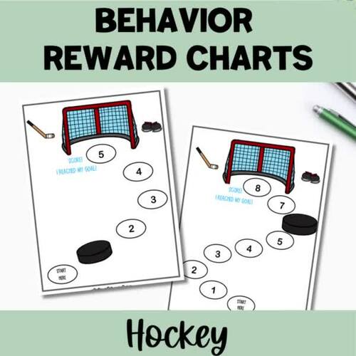 Behavior Chart Hockey Theme for Classroom Management | TPT