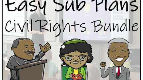 Emergency Sub Plans | Civil Rights Bundle | 3rd Grade & 4th Grade