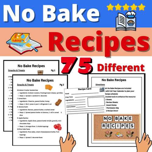 No Bake Recipes Bundle for all year fun snacks and Fun Friday Foods cooking