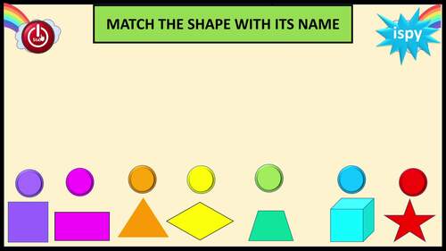 Read Across America Dr Seuss 2D Shapes Color Names PowerPoint Game Activity